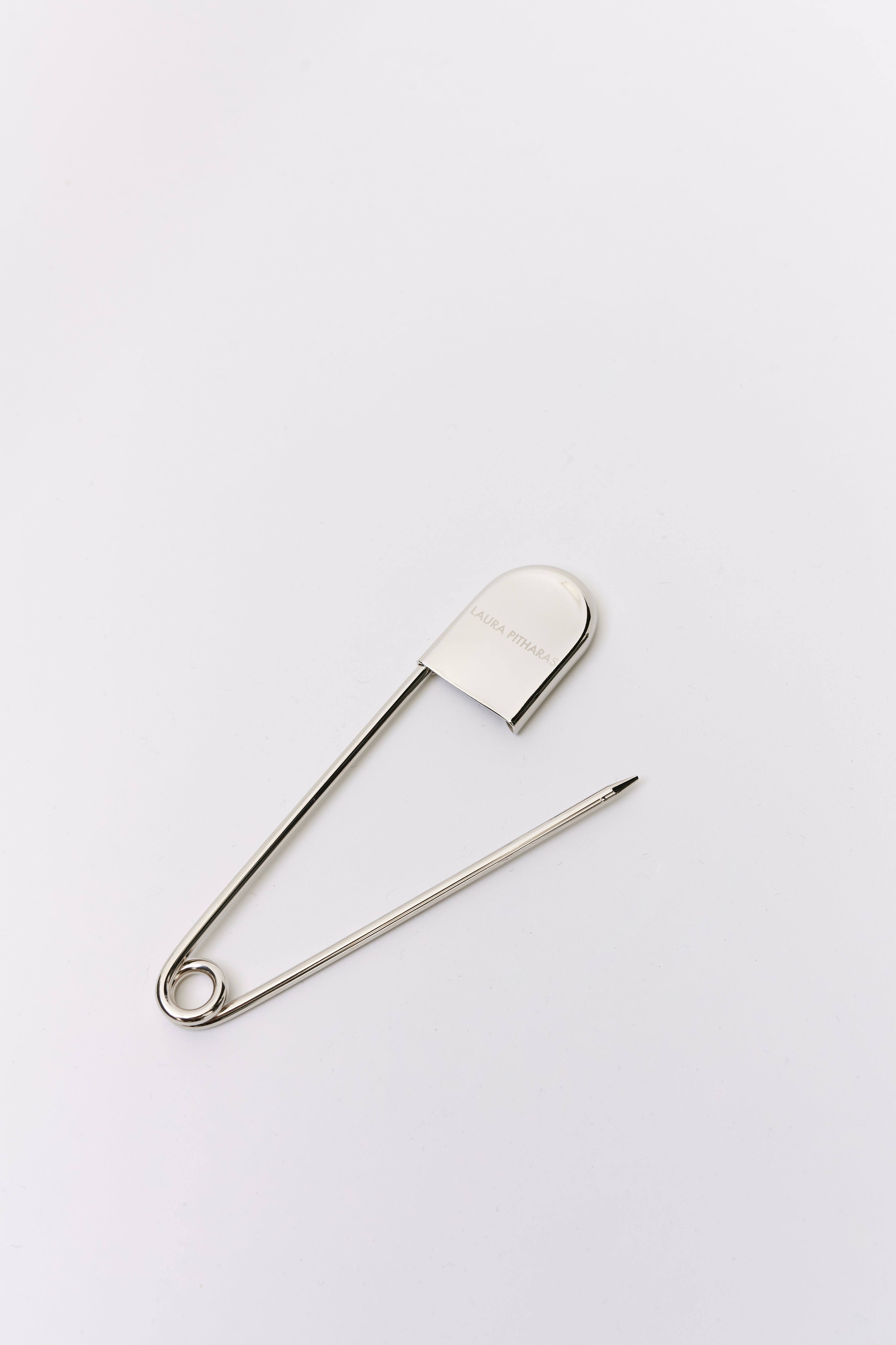 Oversized Branded Safety Pin | Laura Pitharas
